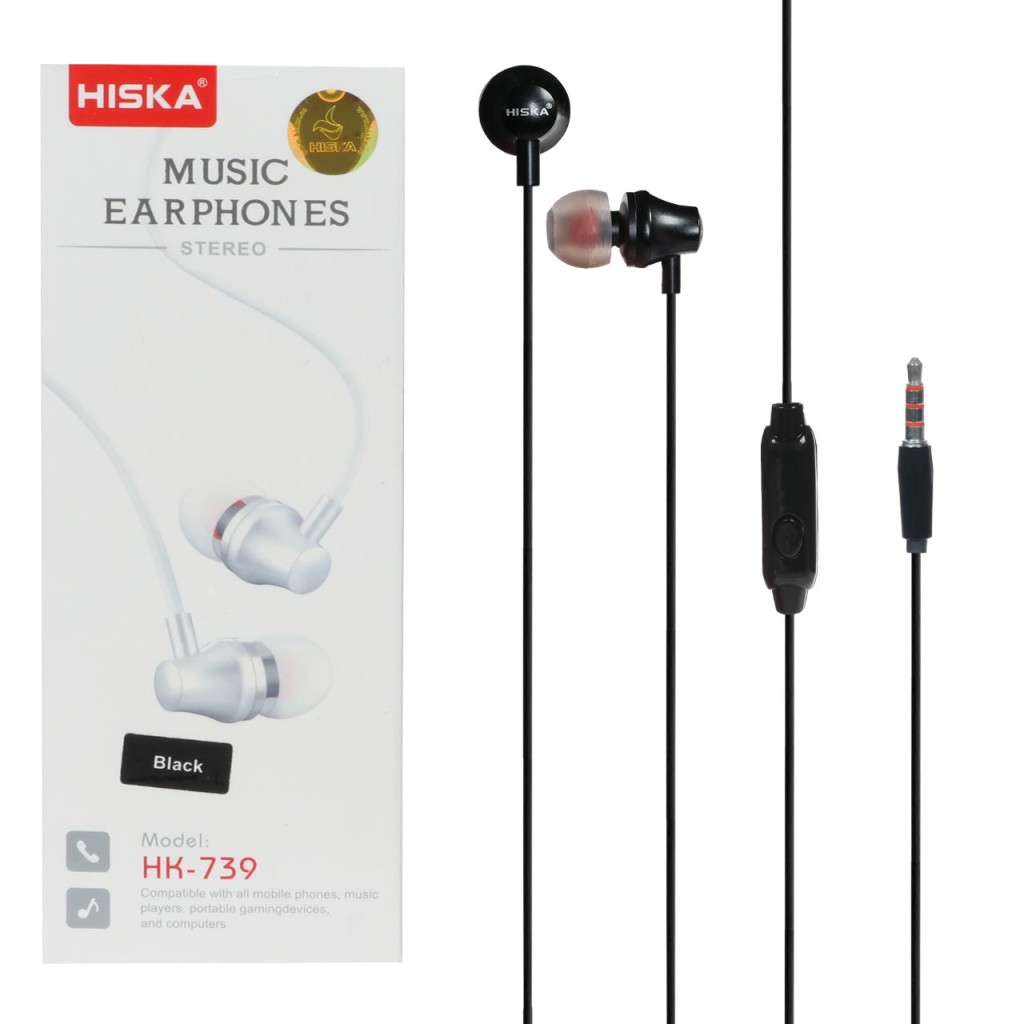 خرید هندزفری باسیم HISKA مدل HK-739 با گارانتی ۶ ماهه